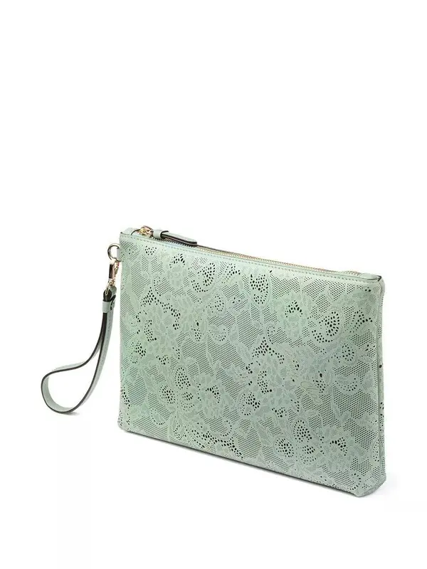 JIMMY CHOO Floral Lace Pouch Wallet