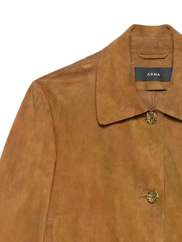 ARMA Buttoned Leather Jacket