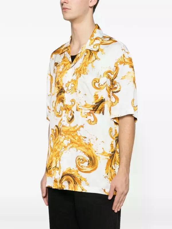 Versace Baroque-print Pocket Shirt