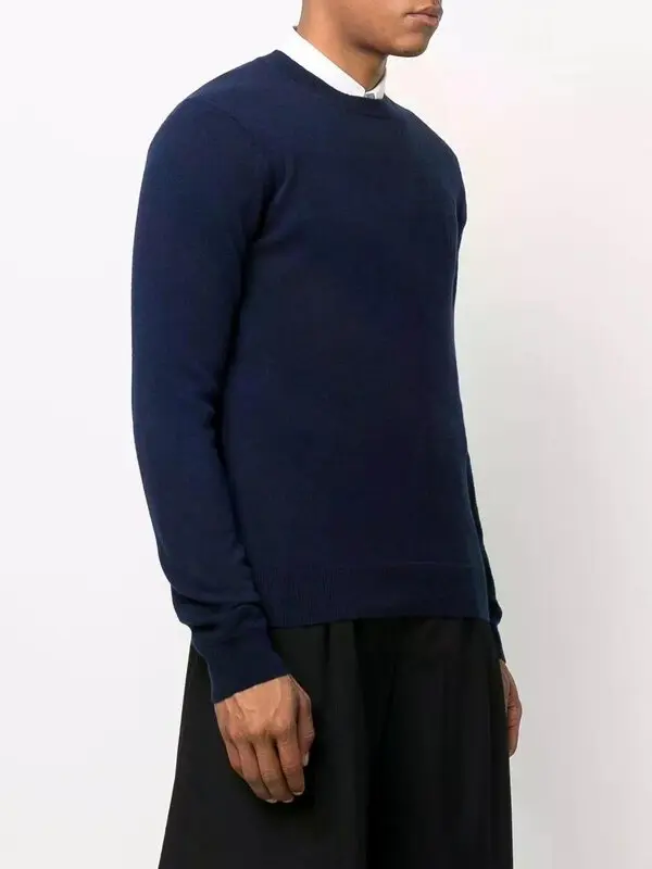 Comme Des Garçons Fine-knit Ribbed-trim Jumper