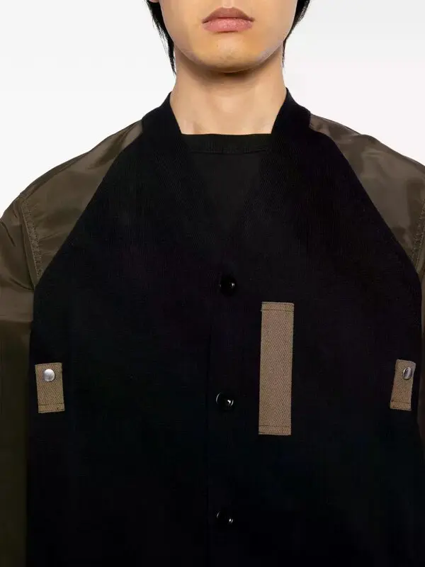 Sacai Buttoned Panelled Jacket