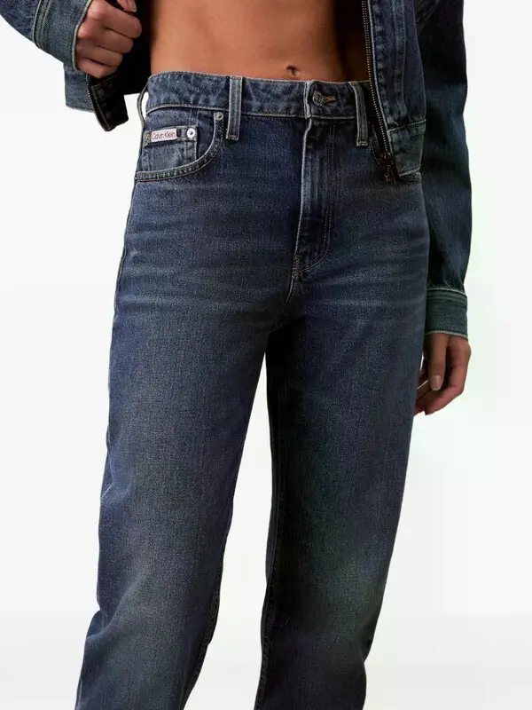 Calvin Klein High-rise Straight-leg Jeans