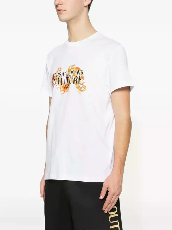 Versace Print-detail T-shirt - White