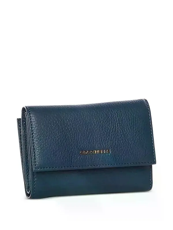 COCCINELLE Logo-plaque Leather Wallet - Blue