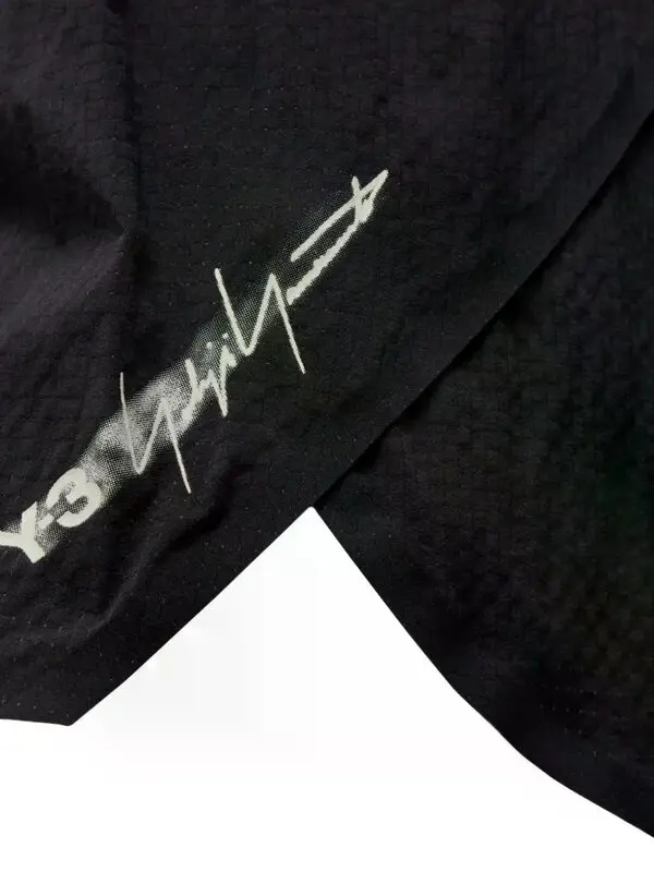 Y3 Signature-print Shorts