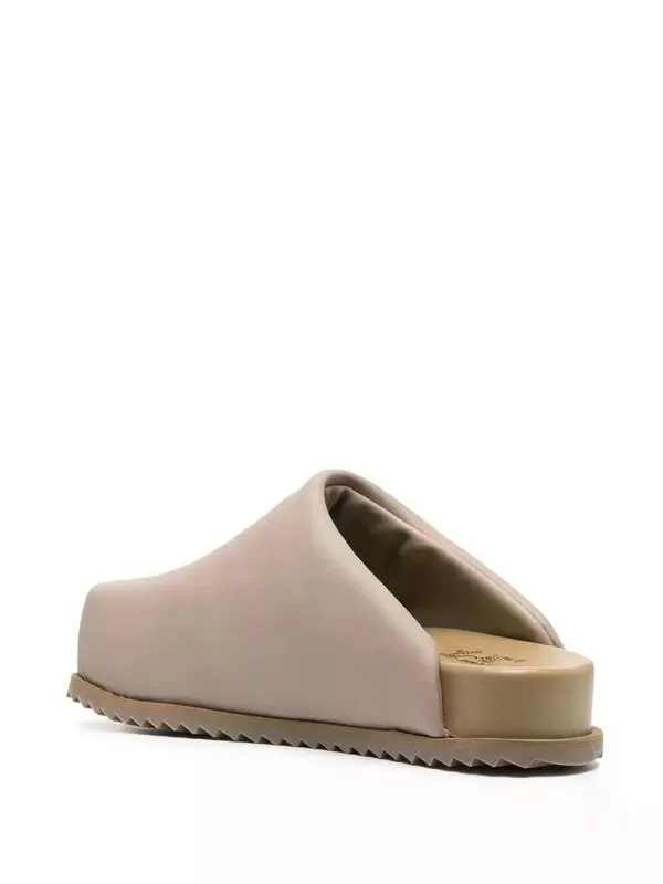 YUME YUME Square-toe Mules - Neutrals