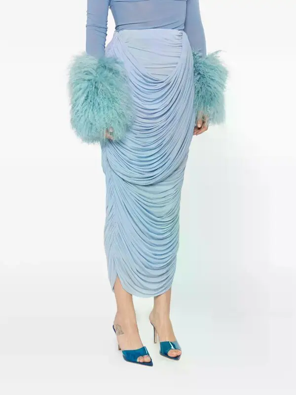 Magda Butrym Draped Midi Skirt