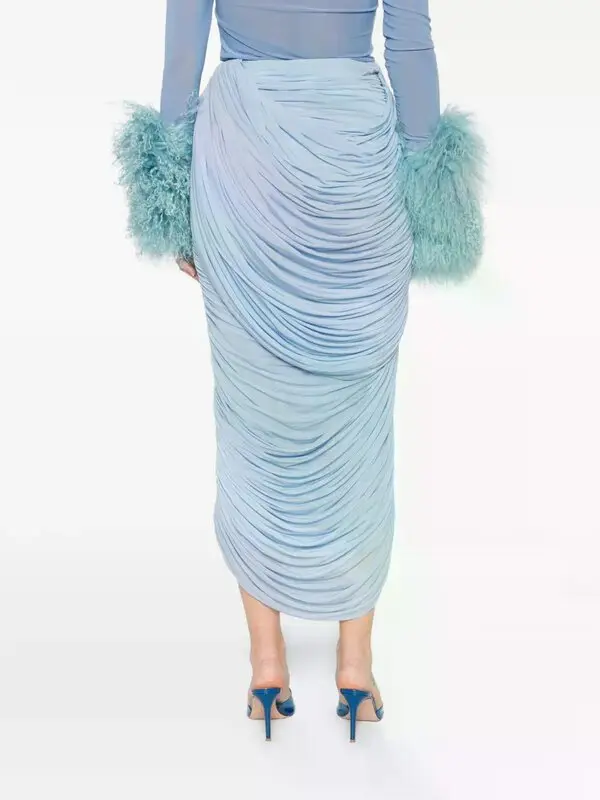 Magda Butrym Draped Midi Skirt