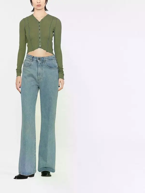 DIESEL® Exposed-seam Cropped Cardigan