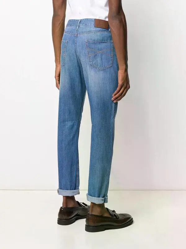 Brunello Cucinelli Mid-rise Straight Jeans - Blue