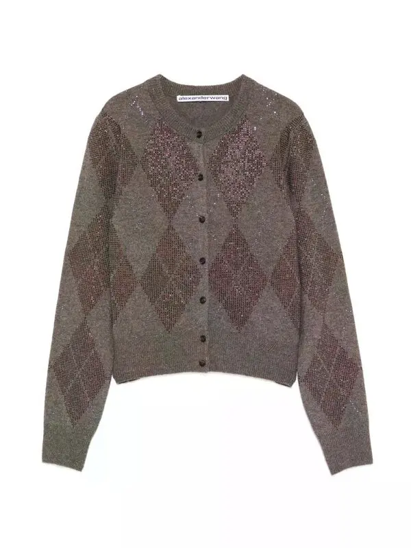 Alexander Wang Crystal-embellished Cardigan
