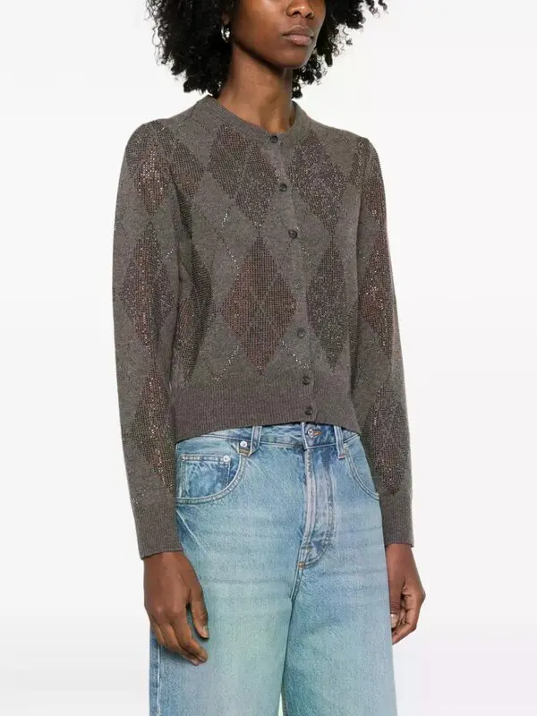 Alexander Wang Crystal-embellished Cardigan