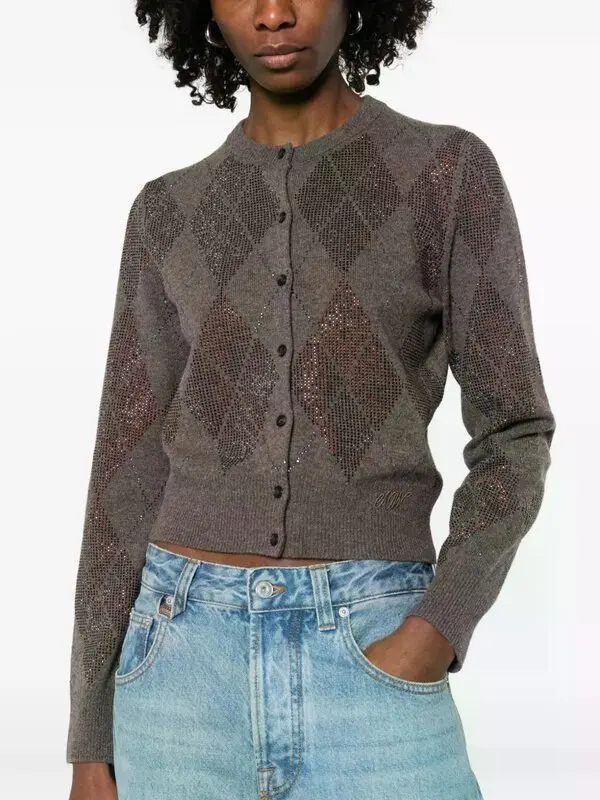 Alexander Wang Crystal-embellished Cardigan