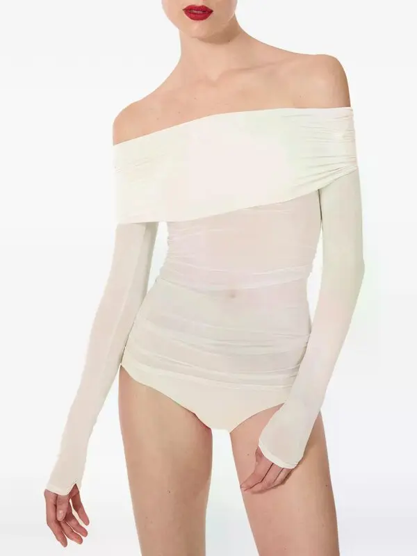 Wolford Sheer Drape Long-sleeve Top