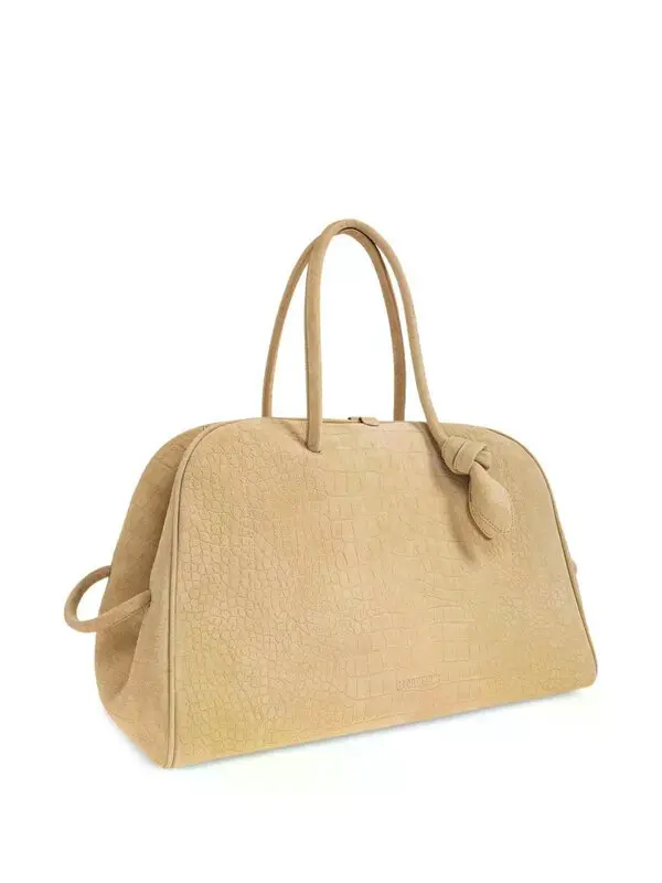 Jacquemus Large Turismo Crocodile-effect Tote Bag