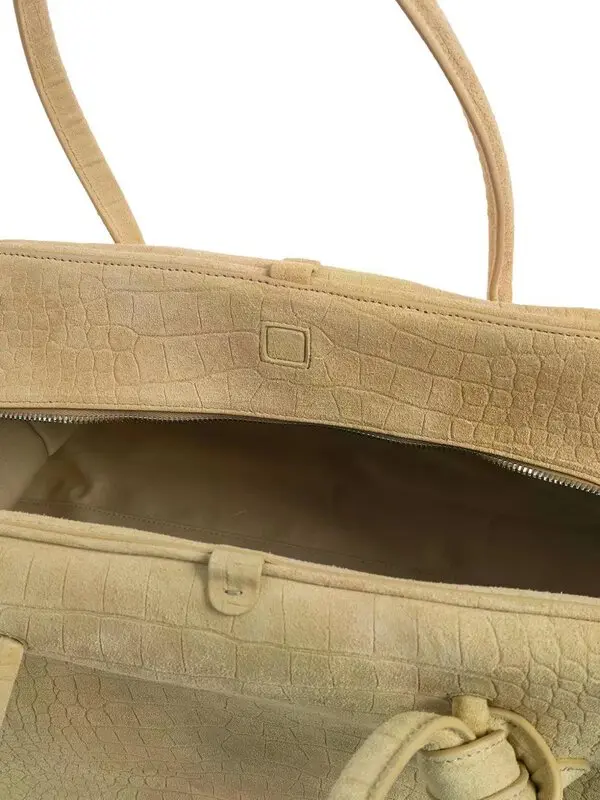 Jacquemus Large Turismo Crocodile-effect Tote Bag