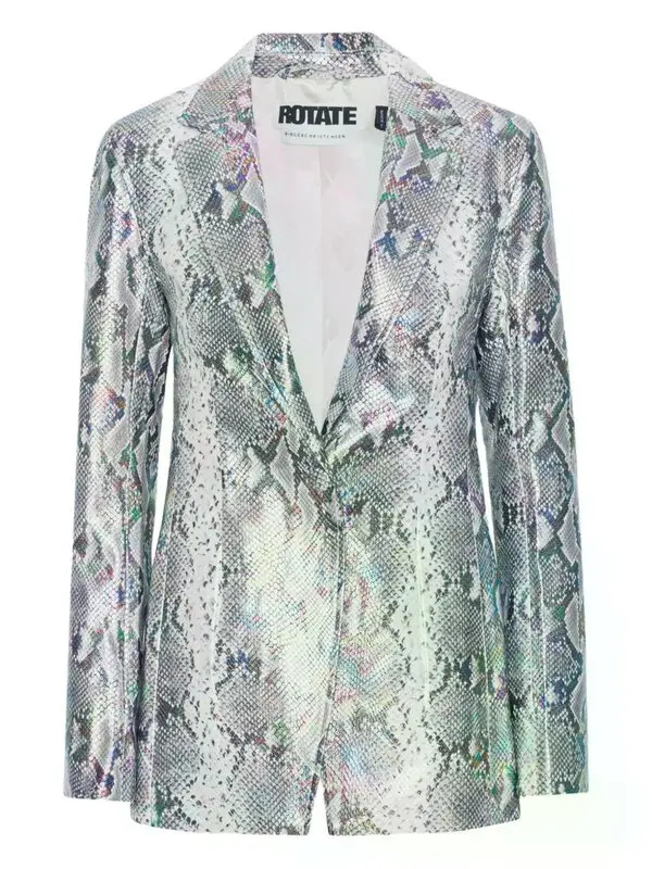 ROTATE BY BIRGER CHRISTENSEN Snake-pattern Blazer