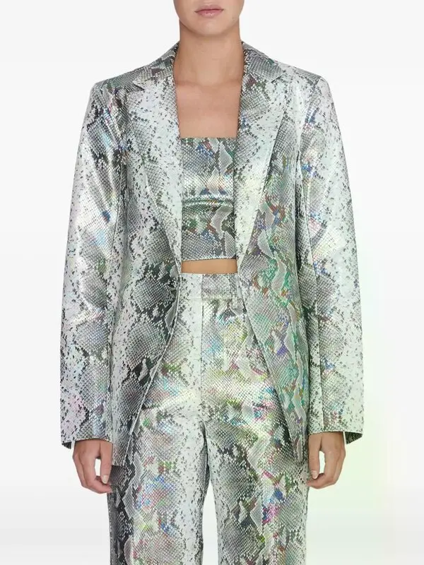 ROTATE BY BIRGER CHRISTENSEN Snake-pattern Blazer
