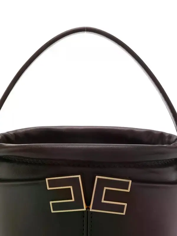 Elisabetta Franchi Logo Chain Bucket Bag