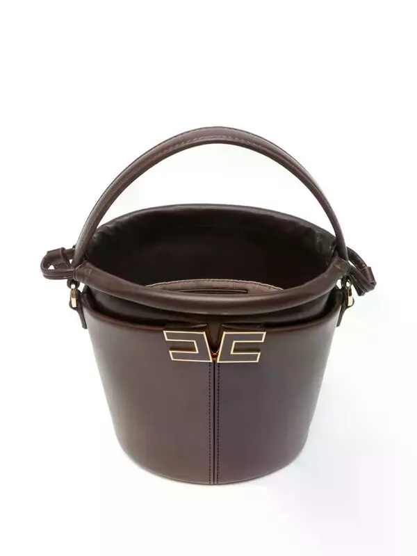 Elisabetta Franchi Logo Chain Bucket Bag