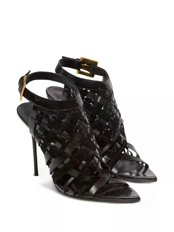 Balmain Fringed Open-toe Sandals