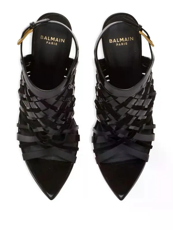 Balmain Fringed Open-toe Sandals