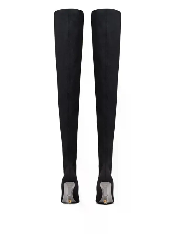Balmain Wedge Thigh-high Boots