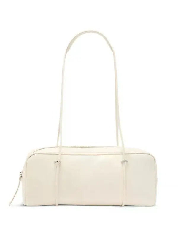 By Far Kimberly Leather Shoulder Bag - Neutrals
