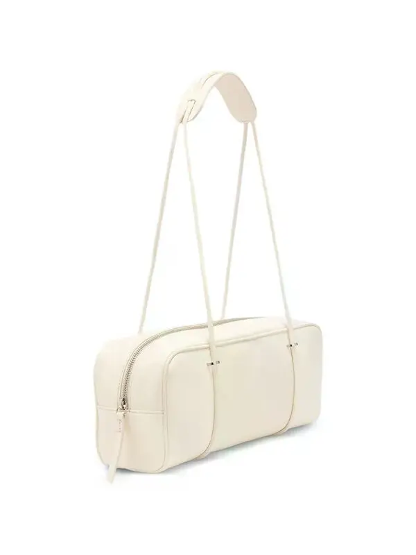 By Far Kimberly Leather Shoulder Bag - Neutrals