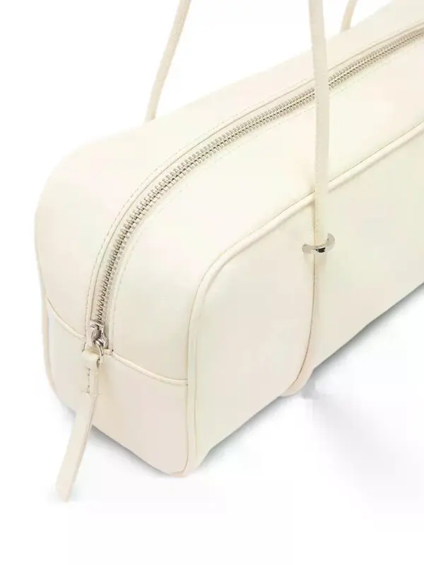 By Far Kimberly Leather Shoulder Bag - Neutrals