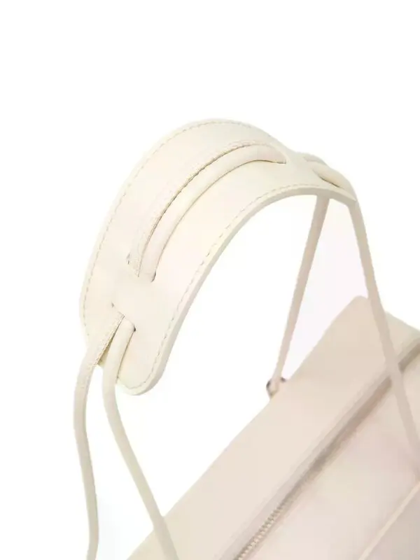 By Far Kimberly Leather Shoulder Bag - Neutrals