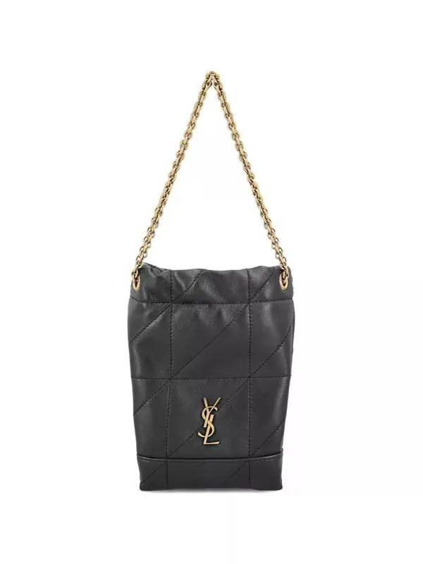 Saint Laurent Quilted Bucket Bag With Chain Detail