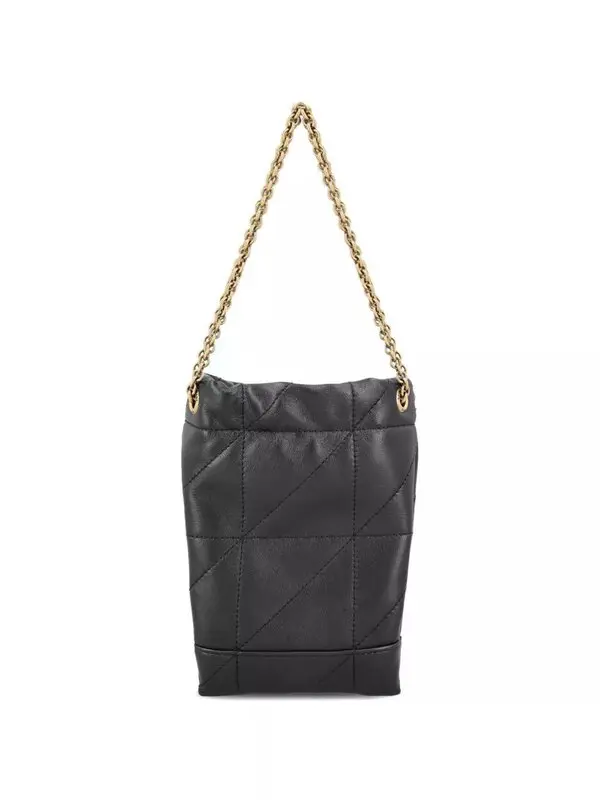 Saint Laurent Quilted Bucket Bag With Chain Detail