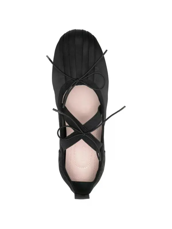 Simone Rocha Ballerina Grip Flat Pumps - Black