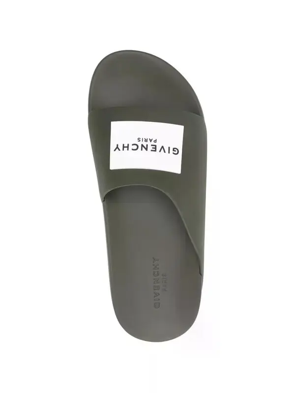 Givenchy Logo Detail Slides - Green