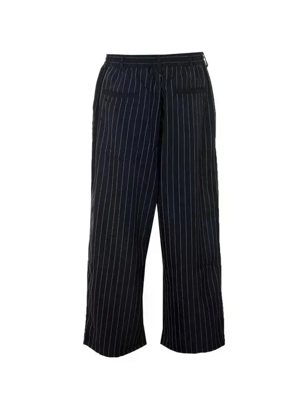 Y3 Striped Trousers - Black