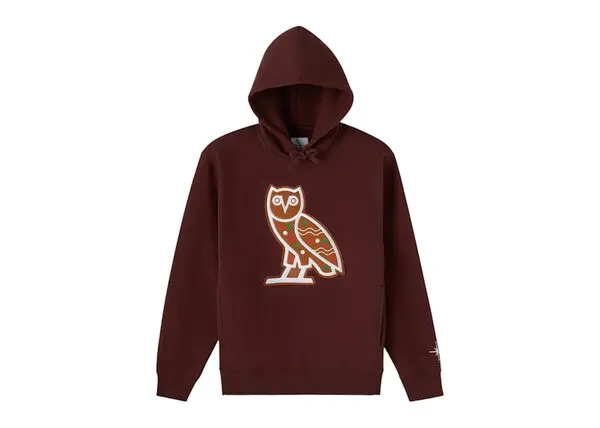 OVO Gingerbread Owl Hooded Sweatshirt - Cocoa