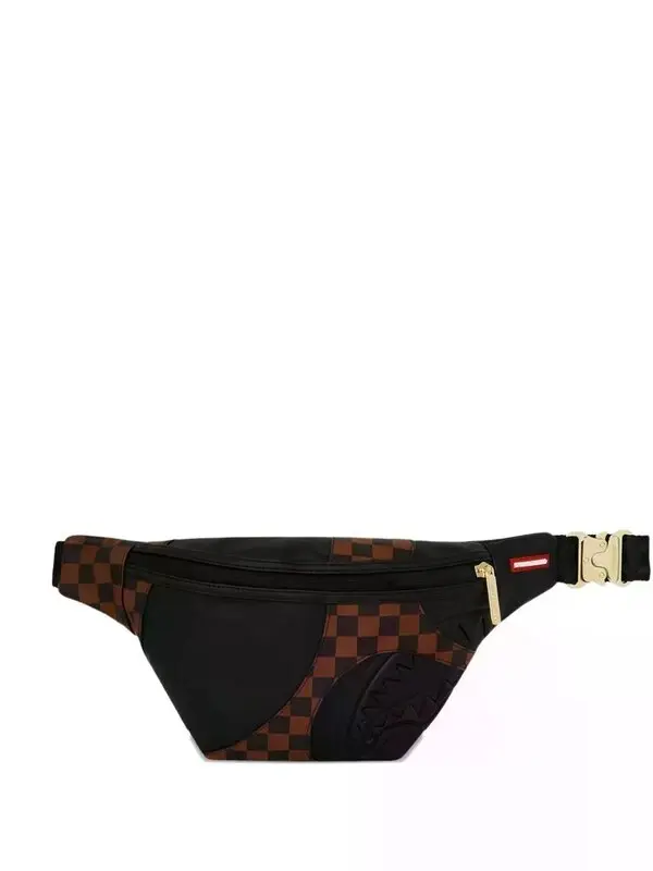 SPRAYGROUND Checkerboard-pattern Belt Bag - Black