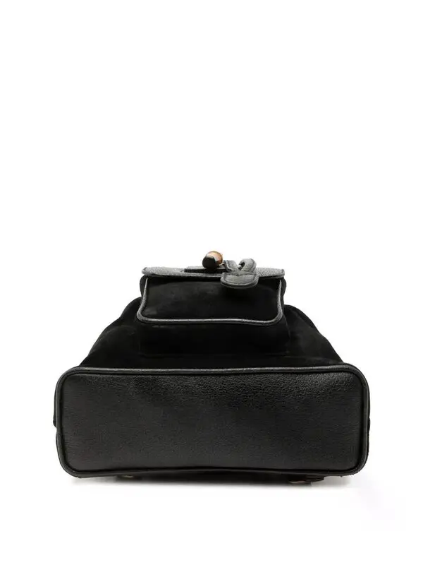 Gucci Suede Bamboo Backpack
