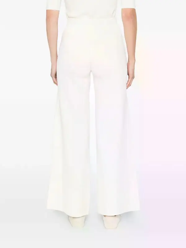 Max Mara Palazzo Pants With Lace Trim