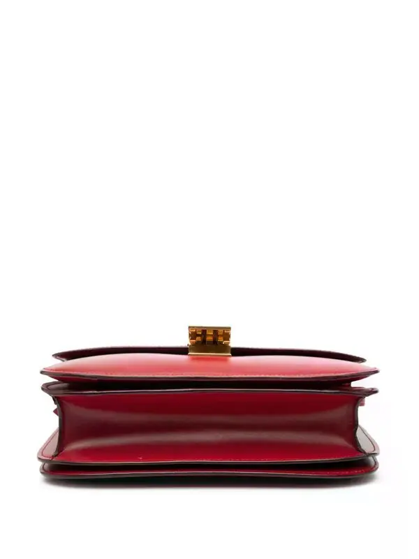 Celine 2016 Medium Calfskin Classic Box Crossbody Bag - Red