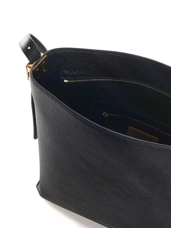 COCCINELLE Leather Shoulder Bag With Detachable Strap - Black