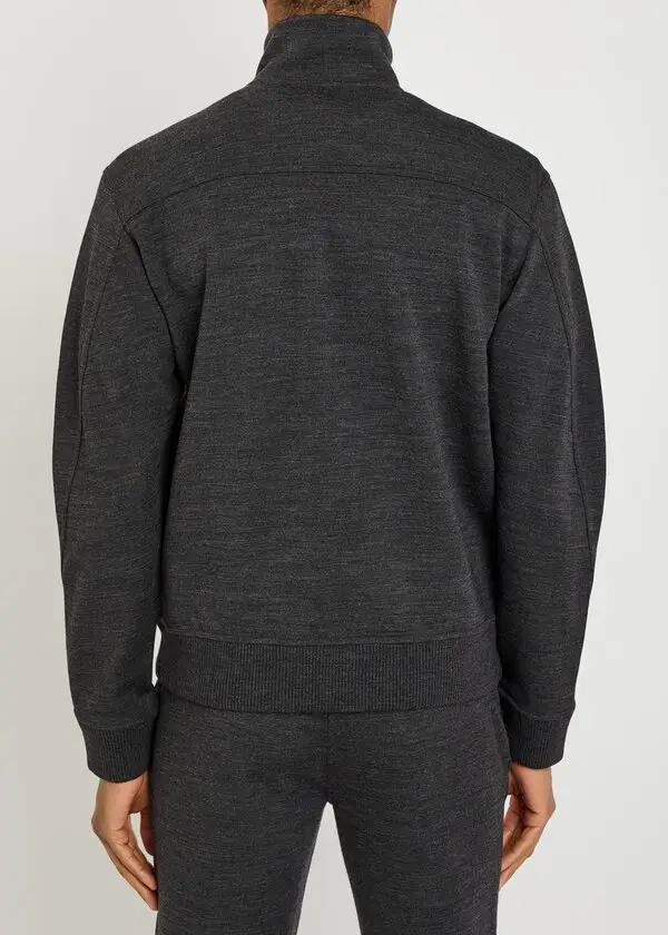 Givenchy Logo-appliquéd Wool-blend Track Sweatshirt