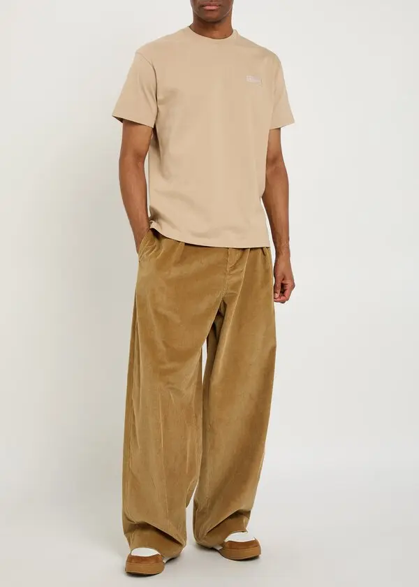 Givenchy Logo-appliquéd Cotton T-shirt - Beige