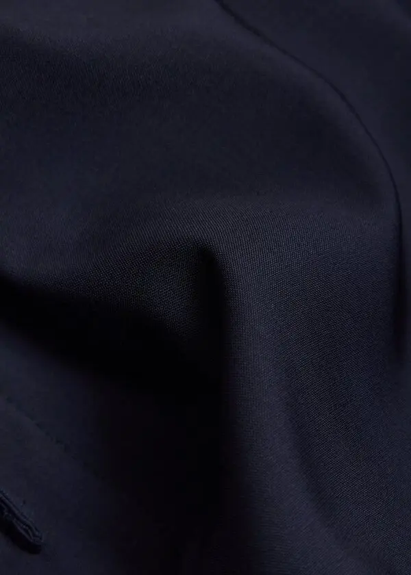 Officine Générale Nilson Wide-leg Wool Trousers - Navy
