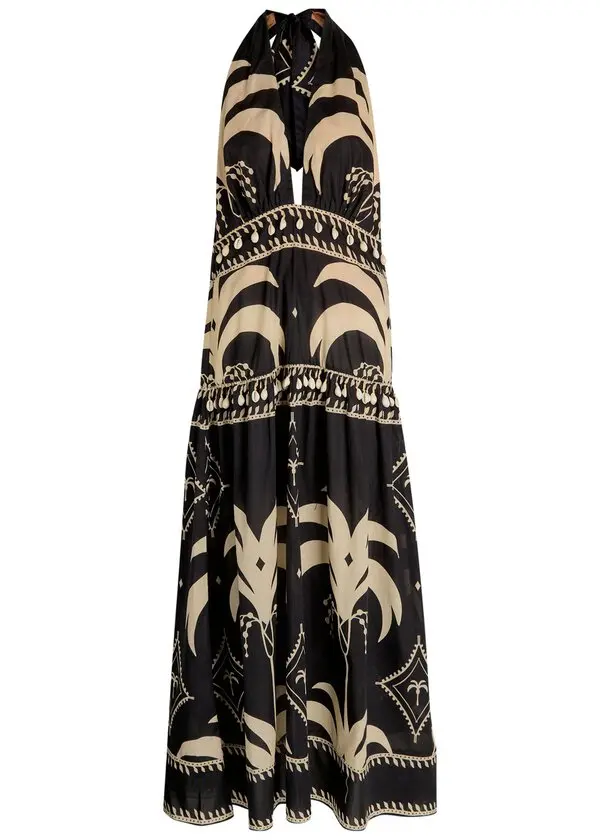 Johanna Ortiz Patterned Cotton Maxi Dress