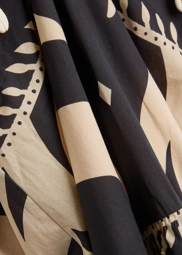 Johanna Ortiz Patterned Cotton Maxi Dress