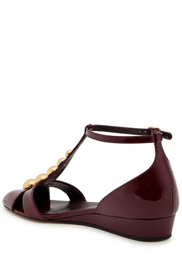 Chloé Cleia Stud-embellished Leather Sandals