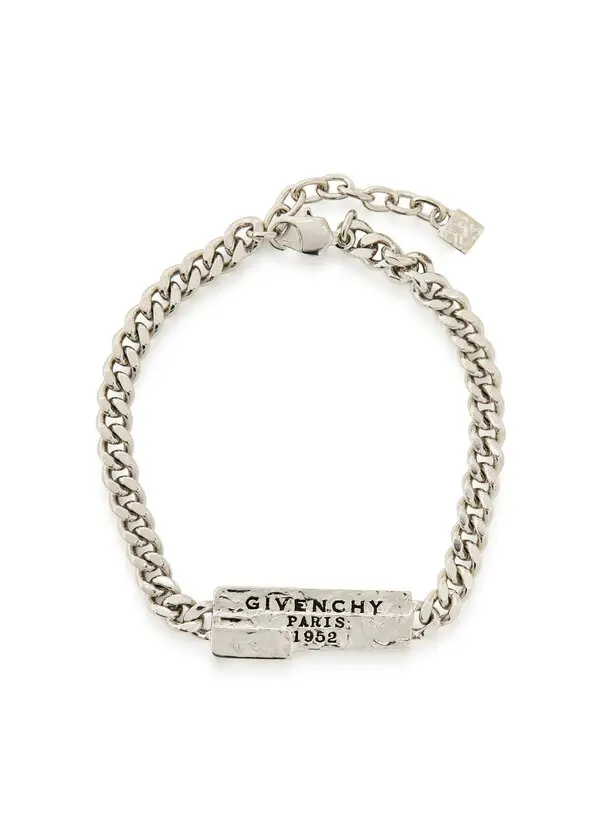 Givenchy Designer-engraved Chain Bracelet - Silver