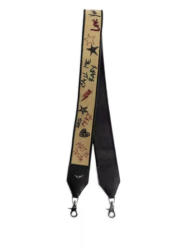 Zadig&Voltaire Z Camp Printed Shoulder Strap